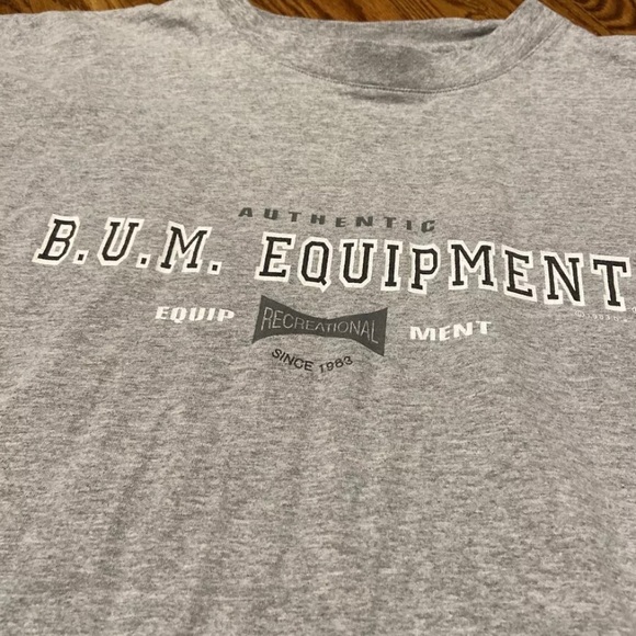 B.U.M | Tops | Vtg 9s Bum Bum Equipment Gray Long Sleeve | Poshmark